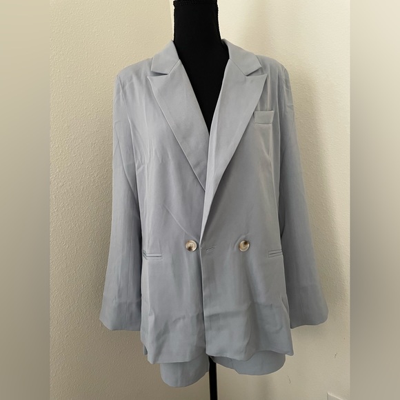 Fore | Jackets & Coats | Nwt Medium Dusty Blue Blazer With Dress Shorts ...
